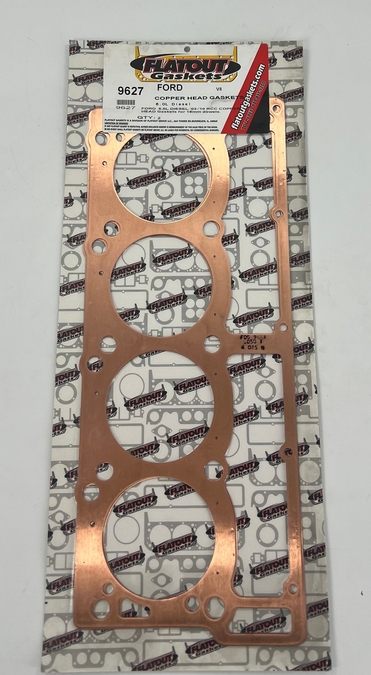 Flatout Gaskets RCC Copper 18mm Cylinder Head Gaskets 9627 ...