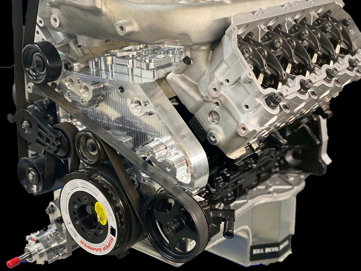Kill Devil Diesel Billet Front Cover - 6.4 Powerstroke — KillDevilDiesel