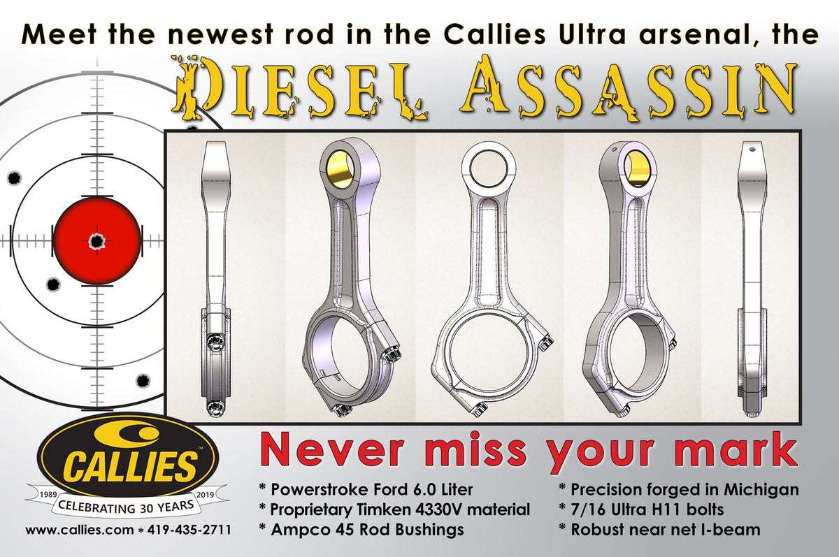 Callie’s Ultra Assassin Forged Steel 6.0 powerstroke Rods — KillDevilDiesel